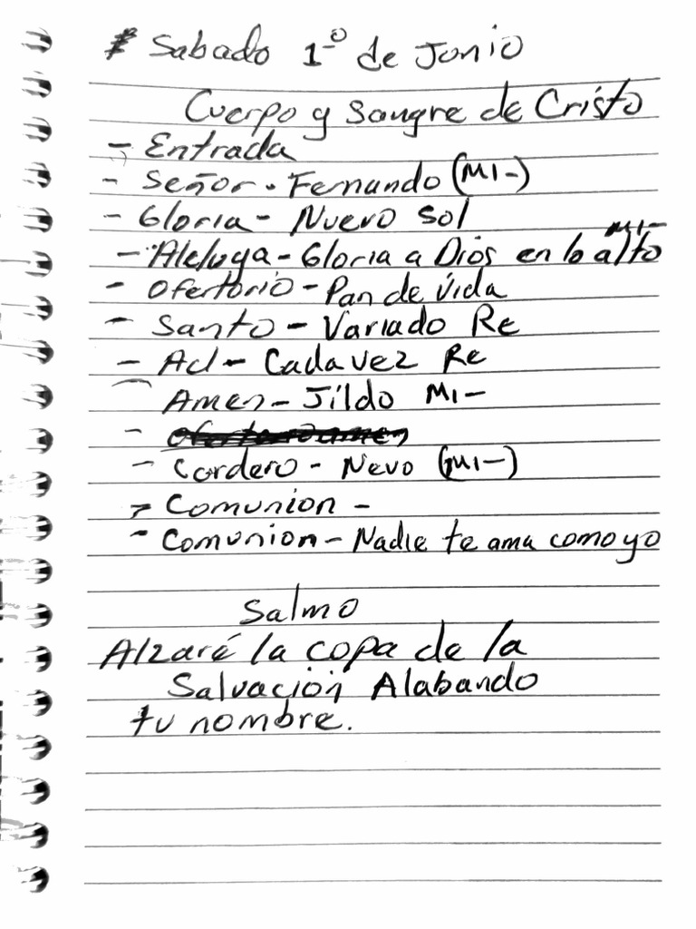 REPERTORIO 6-1-2024 at 6-30 PM | PDF