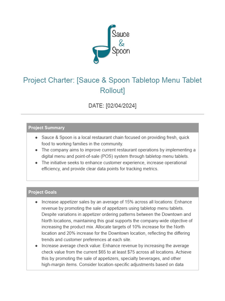 Activity Template - Project Charter | PDF | Point Of Sale | Performance ...