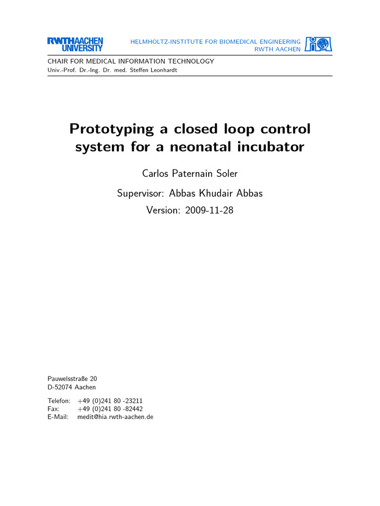 Simscape | PDF | Heat Transfer | Neonatal Intensive Care Unit