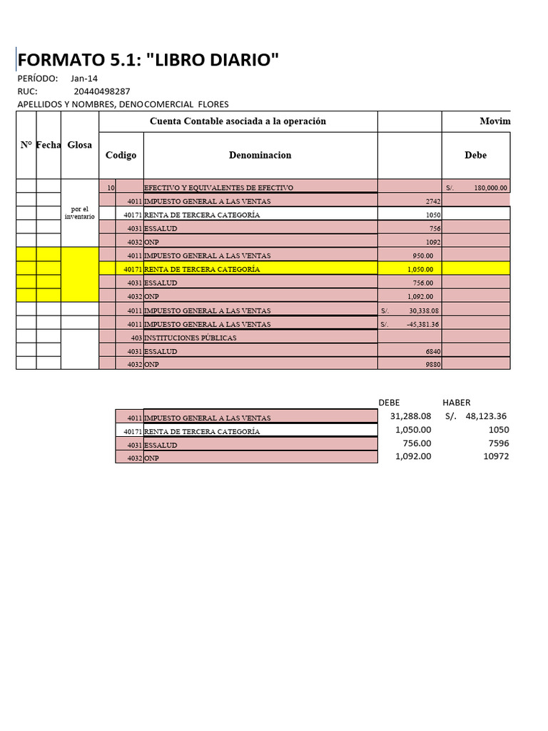 Aplic - Conta.eeff Prueba de Entrada | PDF | Bancos | Contabilidad