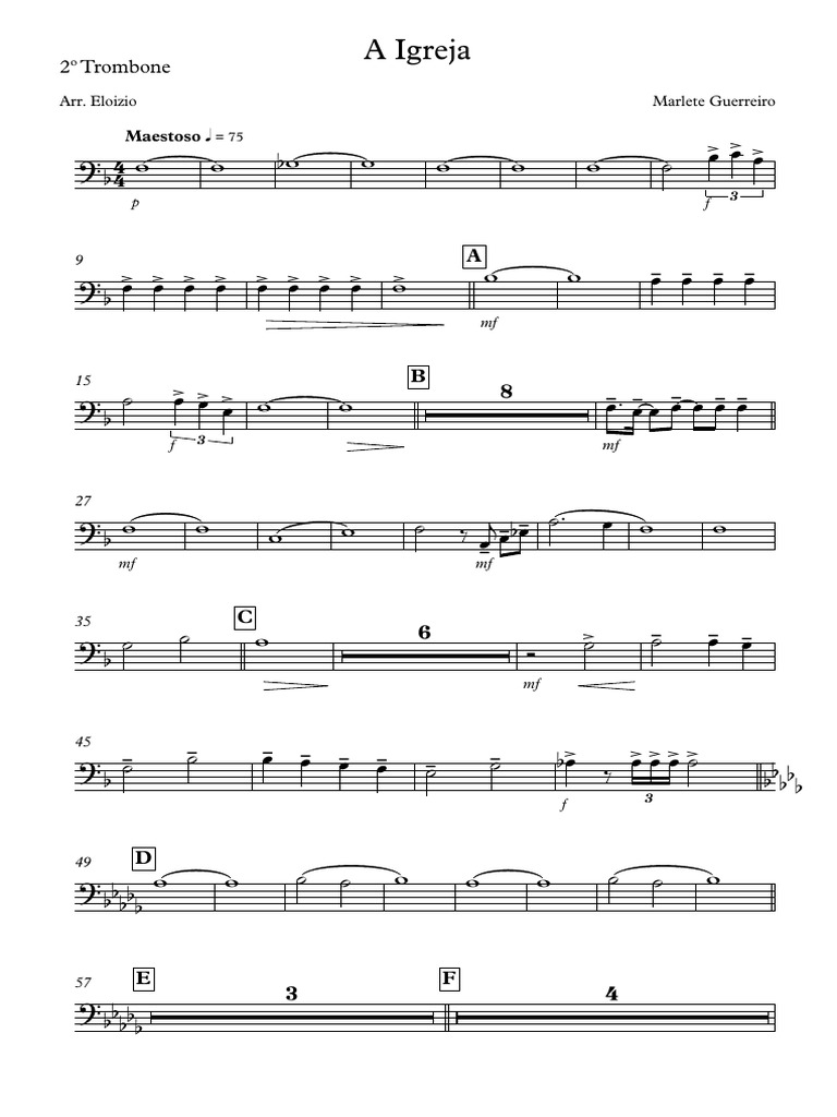 A Igreja - Marlete Guerreiro - 2º Trombone | PDF