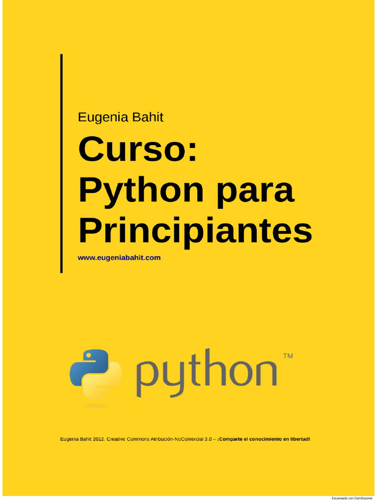 Curso Python para Principiantes | PDF