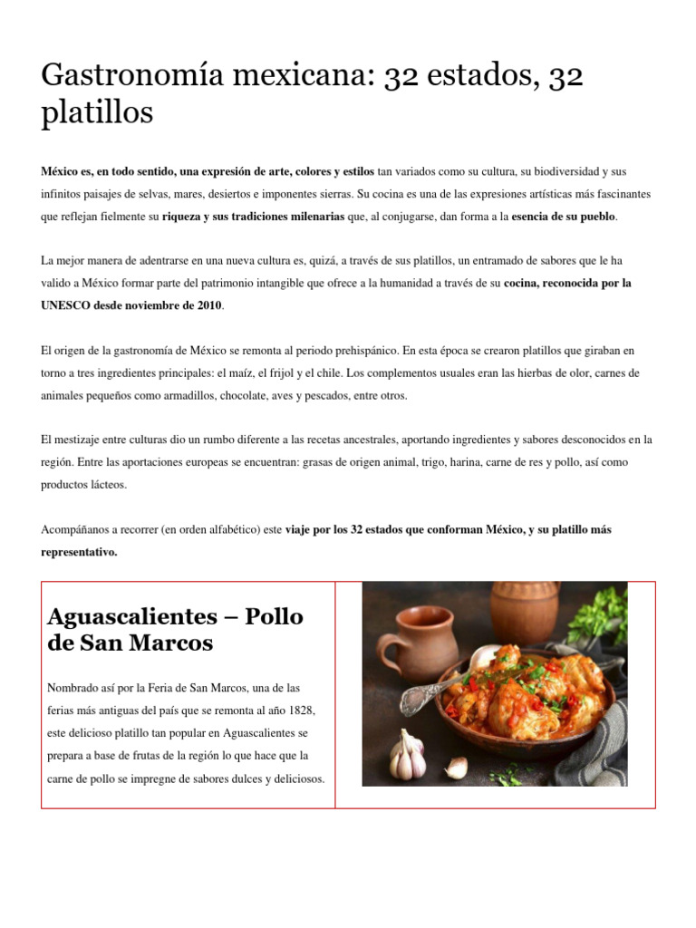 Gastronomía Mexicana | PDF | Cocina mexicana | Taco