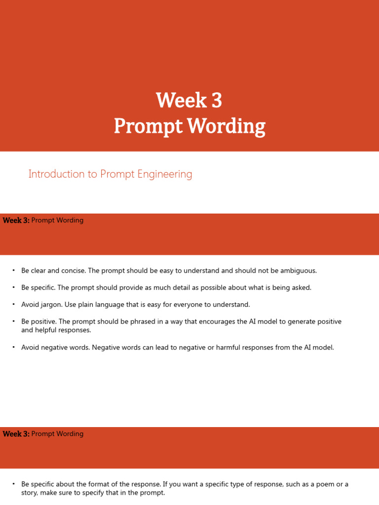 Prompt Wording | PDF