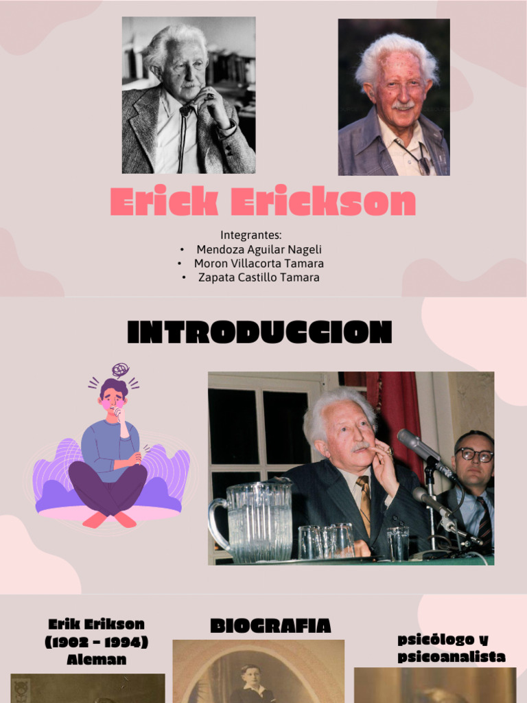 Erick Erickson | PDF | Adultos | Psicoterapia