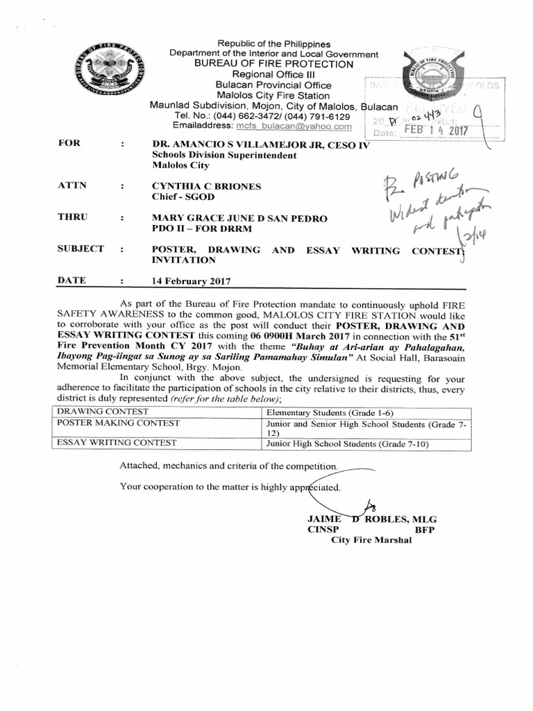 Fire Prevention Month Contest Guidelines | PDF