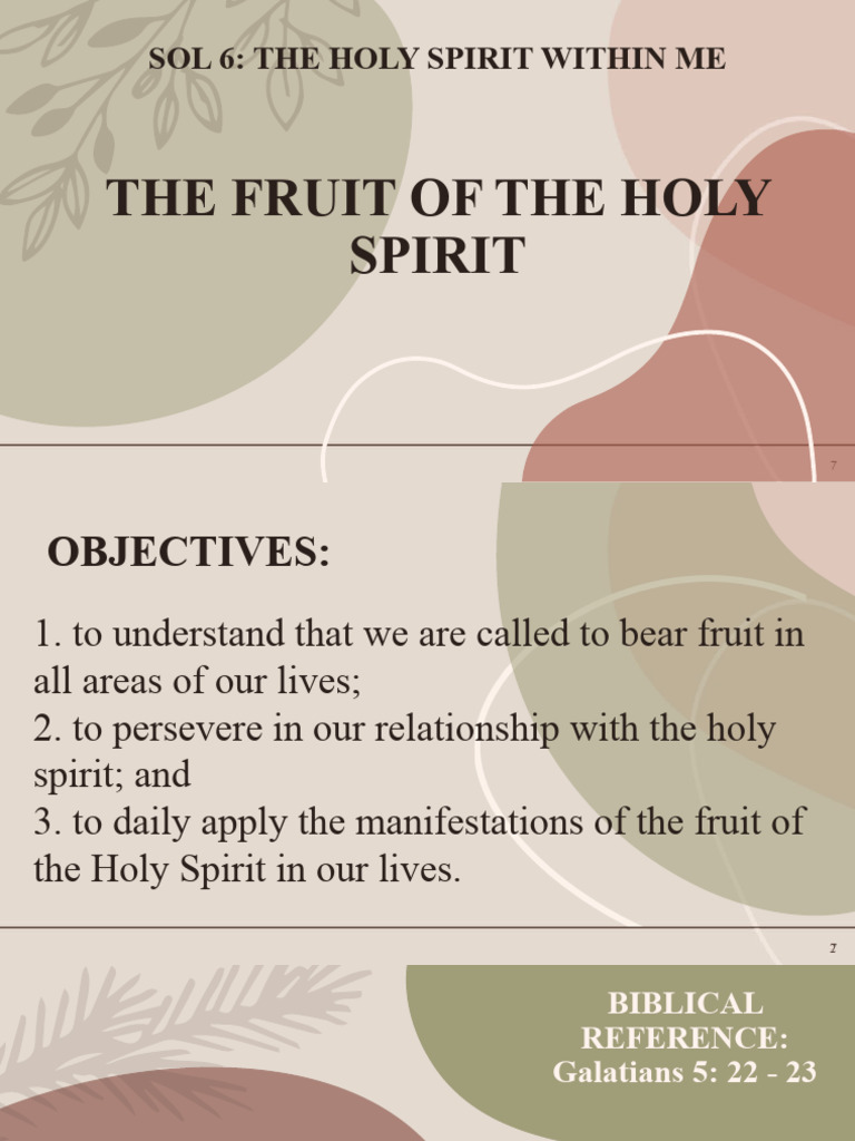 THE FRUIT OF THE SPIRIT | Download Free PDF | Fruit Of The Holy Spirit ...