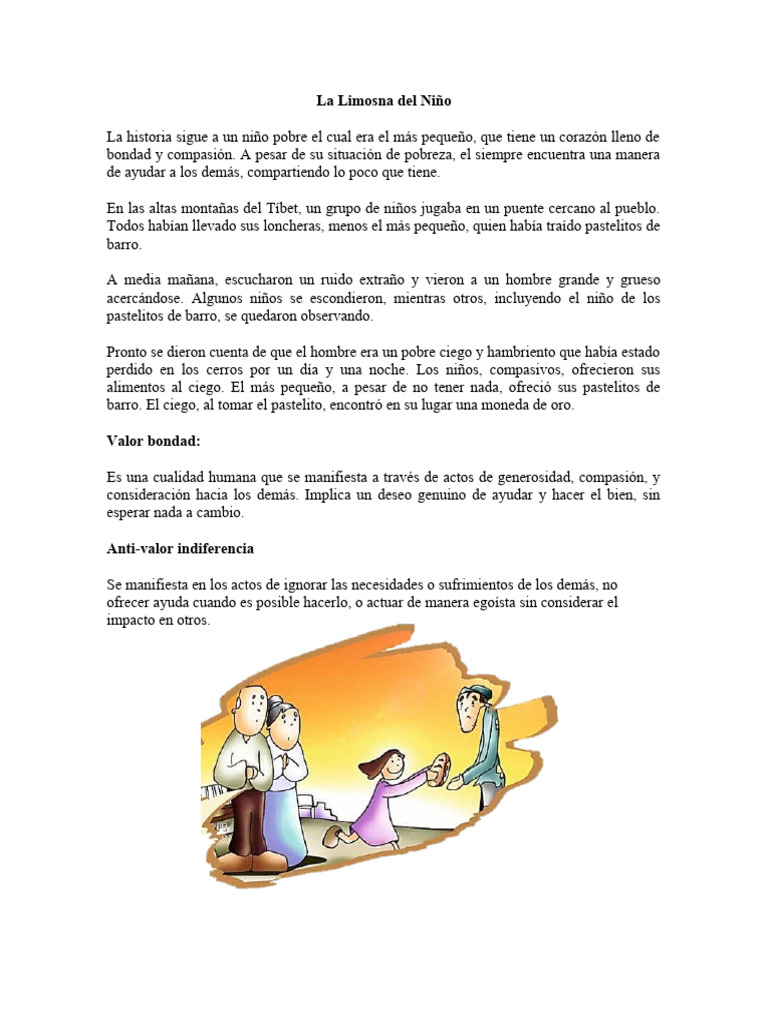 La Limosna Del Niño Clave 10 | PDF