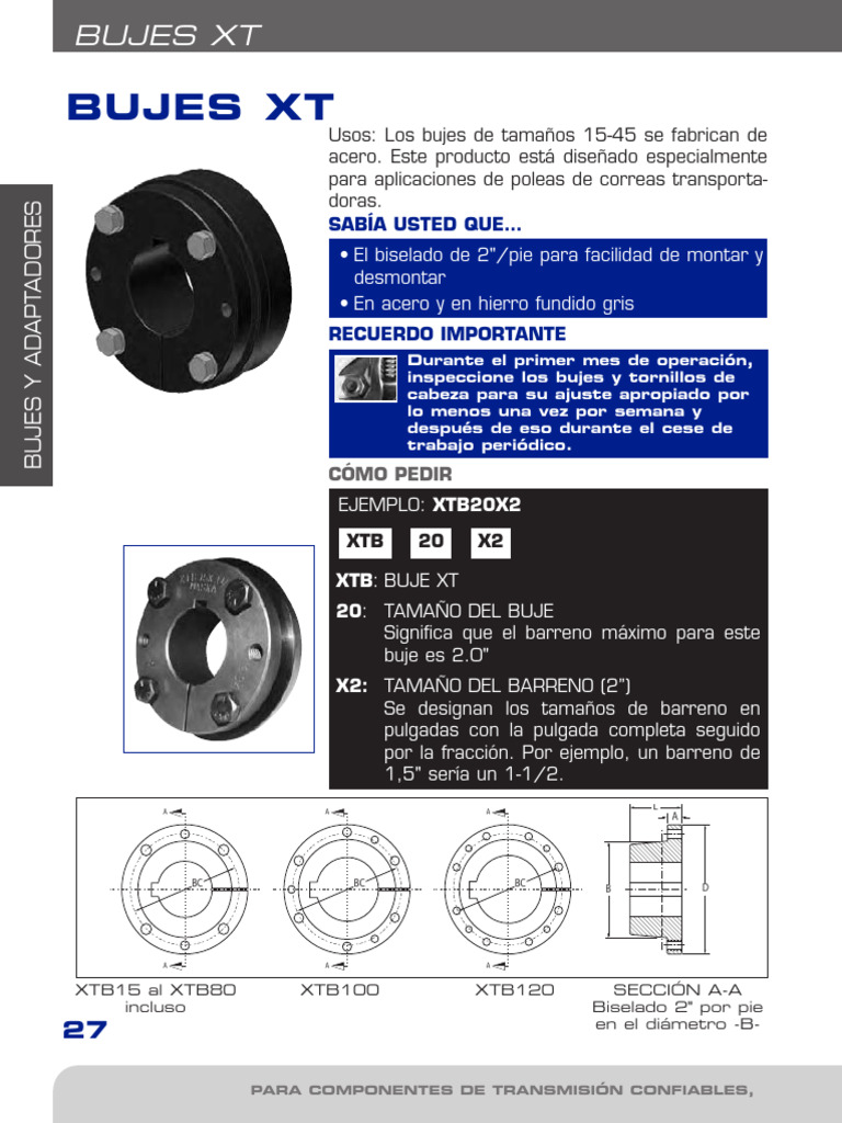 Buj XT | PDF | Hierro | Rieles