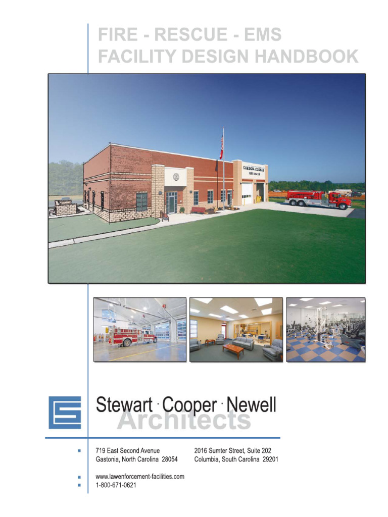 FSR 003 2020 - Appendix D - Fire and EMS Station Design Handbook | PDF | Stairs | Wall