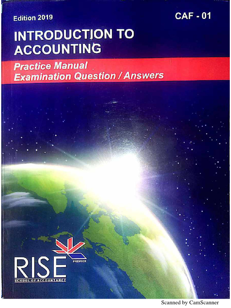 Rise Fully New Edition 2019 Intro To Accounting | PDF