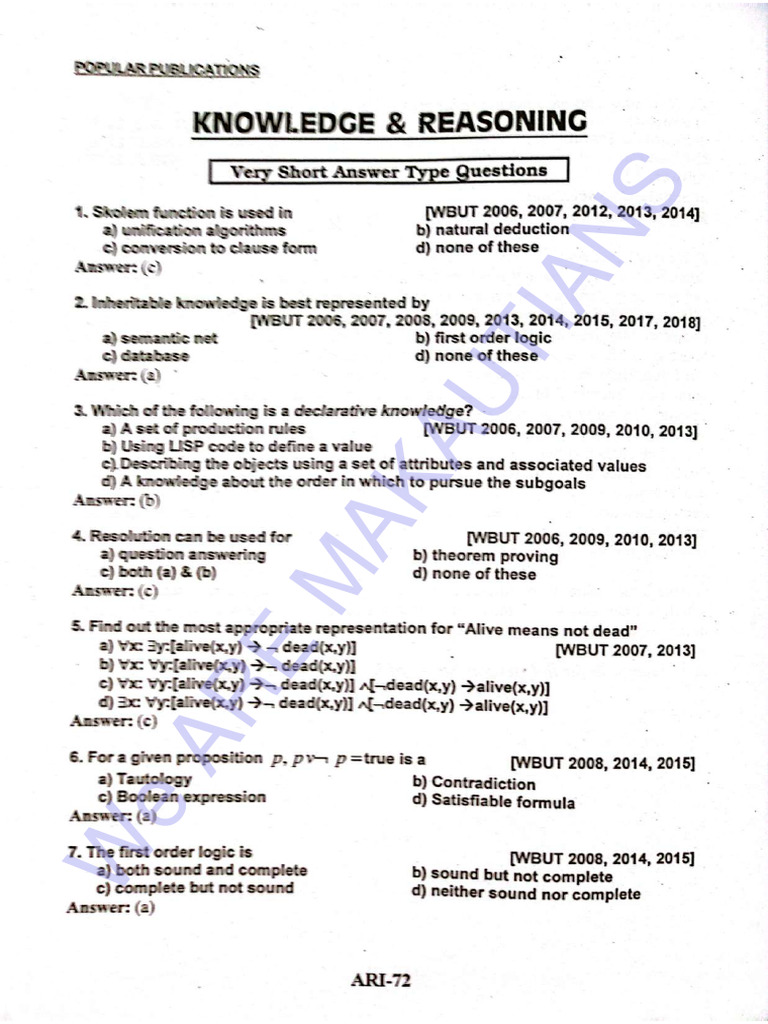 Part 2 Artificial Intelligence | PDF