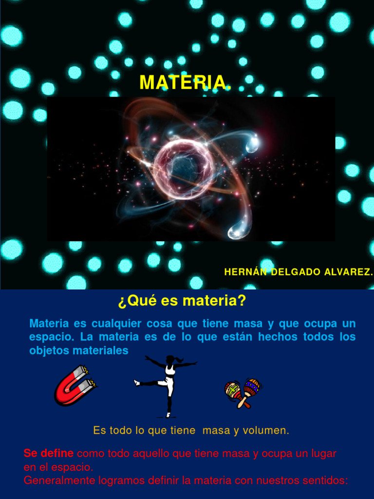 Clasificacion de La Materia PPT Teoria | PDF | Importar | Gases