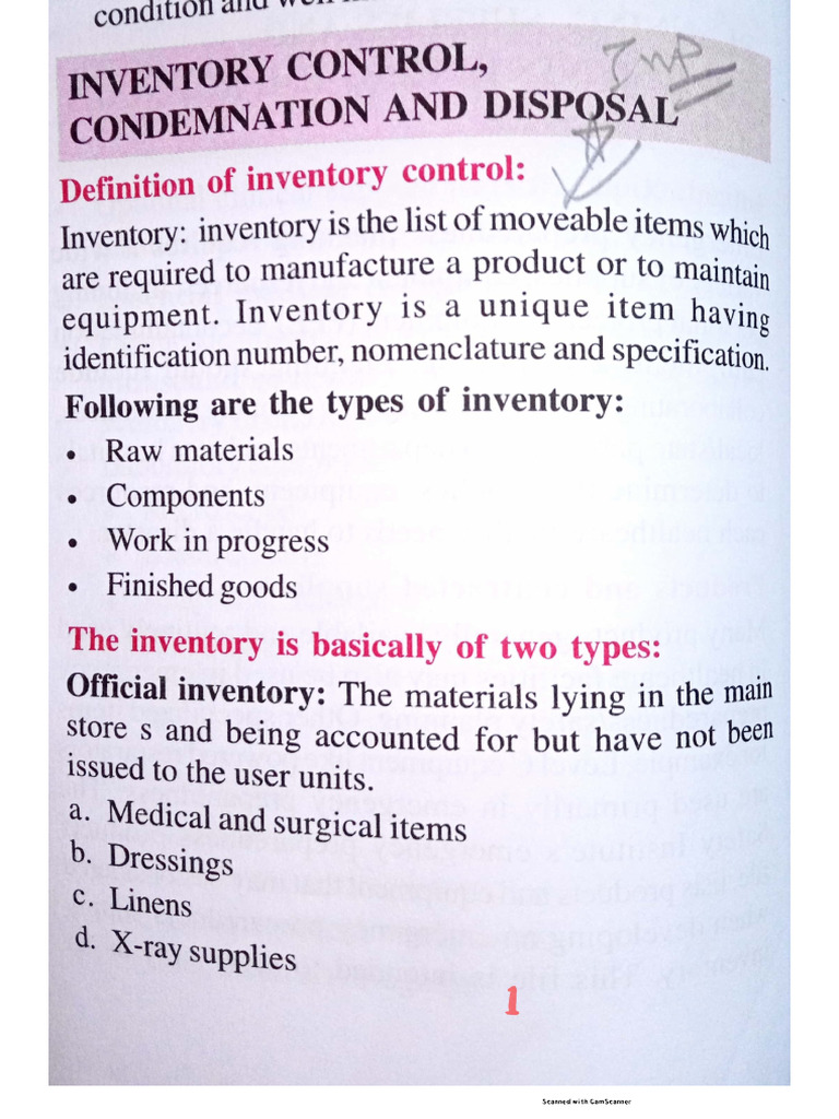 Inventory Control | PDF