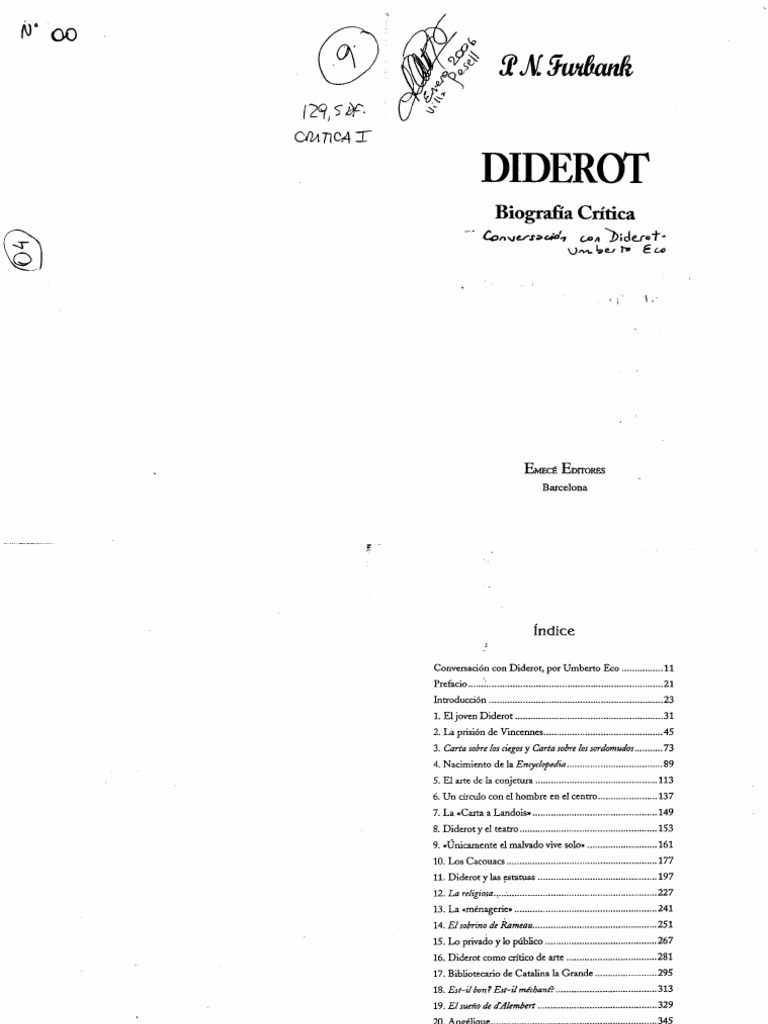 Furbank - Diderot | PDF