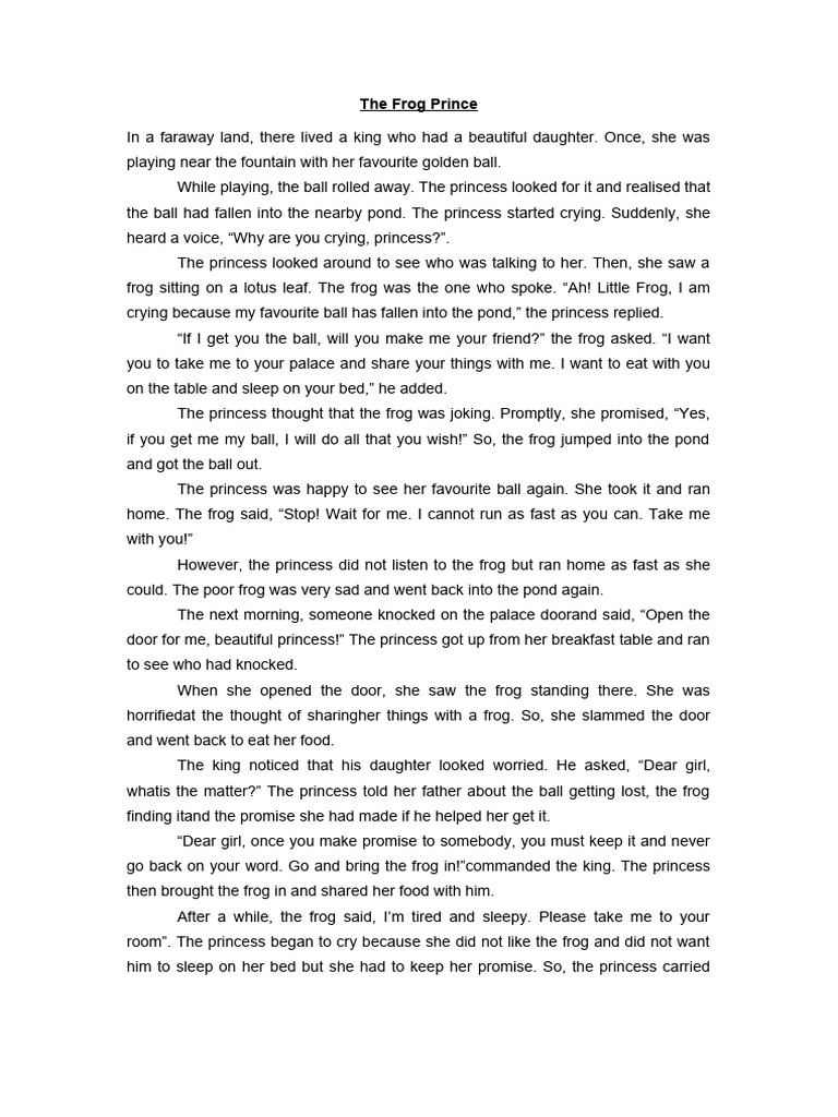 The Frog Prince | PDF