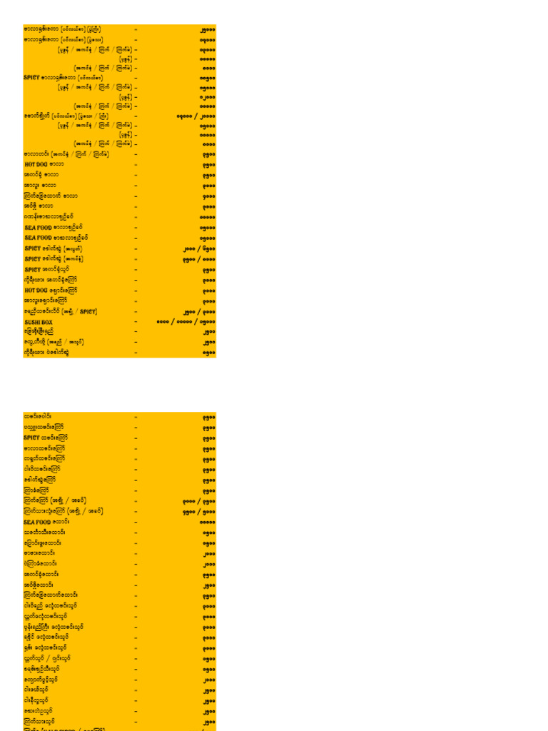 RENEW MENU-Final | PDF