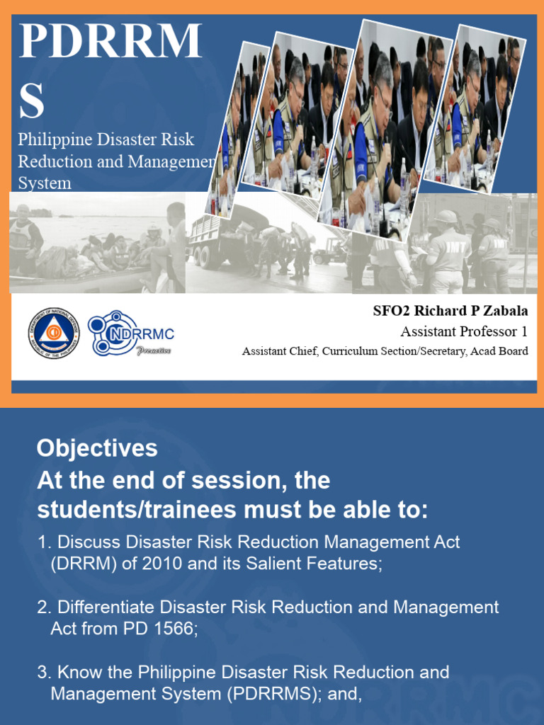 Session 2.2 Philippine DRRM System | PDF | Natural Disasters | Emergency Management