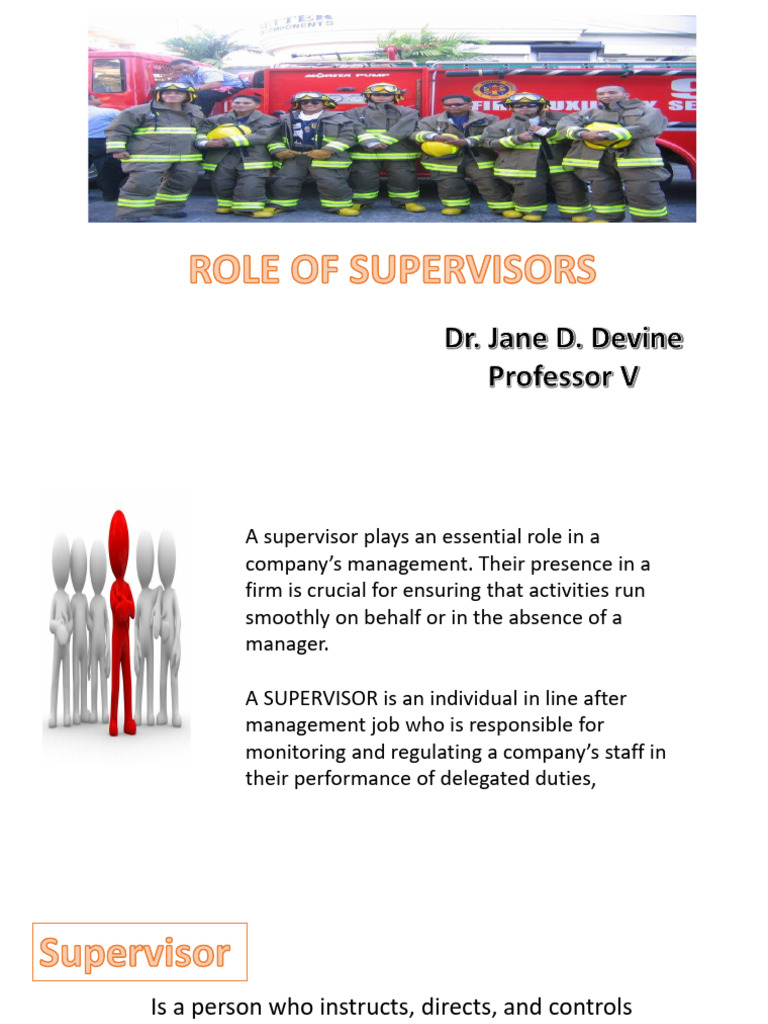 ROLES-OF-SUPERVISORS-updated | PDF | Mentorship | Employment