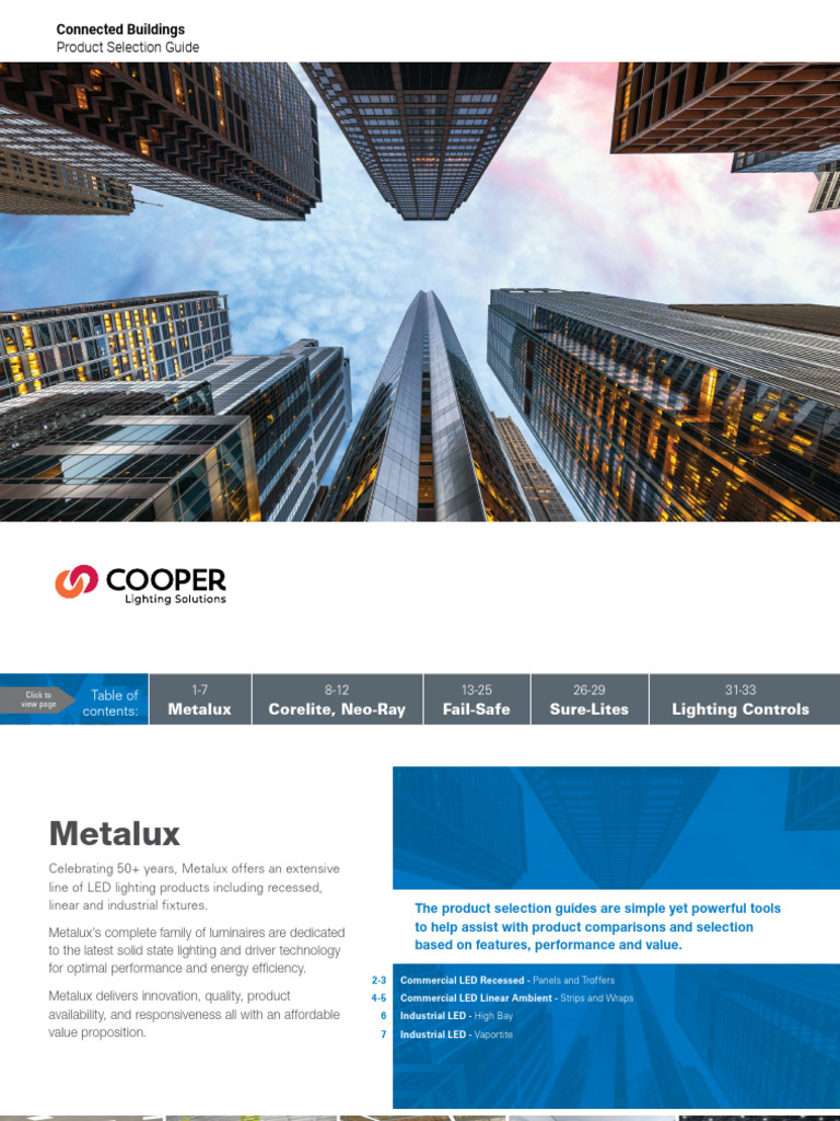 Cooper Lighting Selection Guides Brochure Web | PDF | Lighting | Light