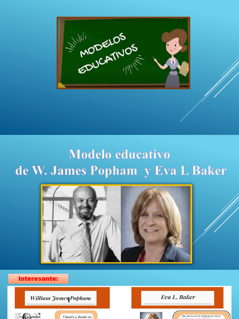 Moelo Educativo de W.james Popham y Eva L. Baker | PDF | Evaluación ...