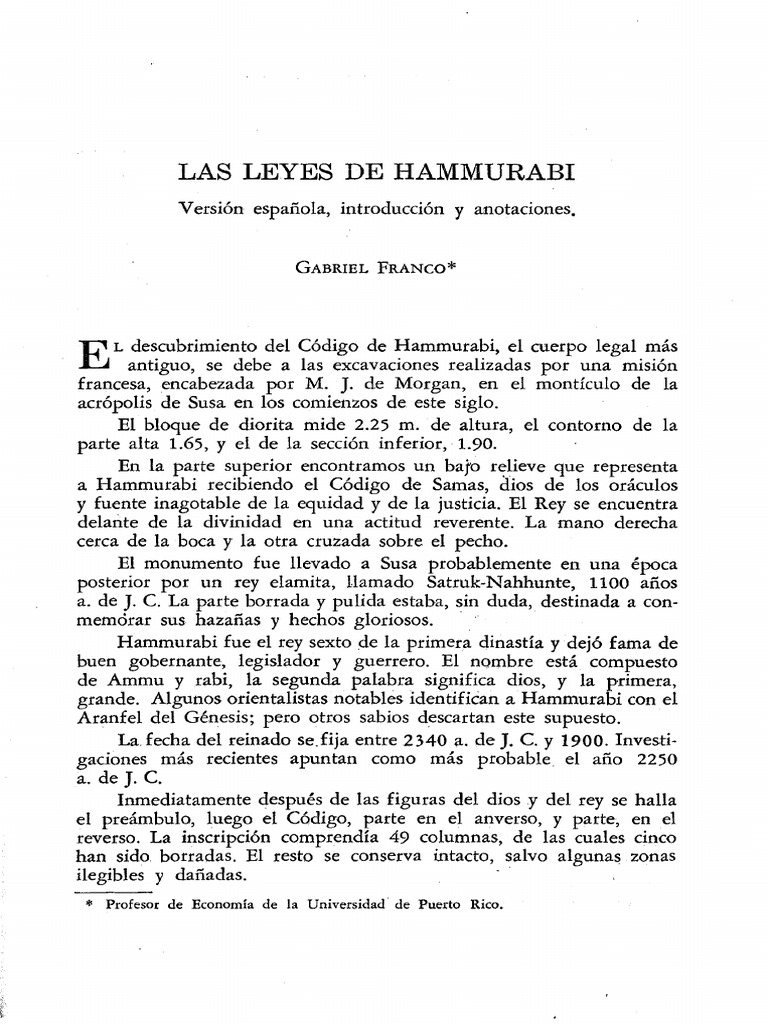 Codigo Hammurabi | PDF | Hammurabi
