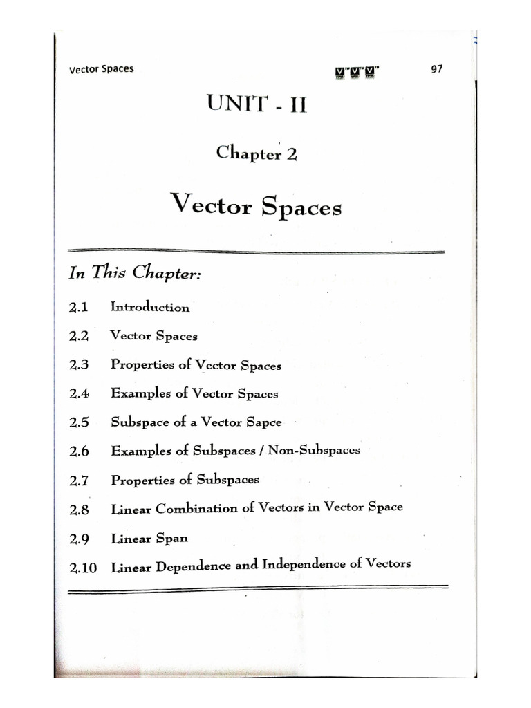 Vector Spaces Vipul | PDF