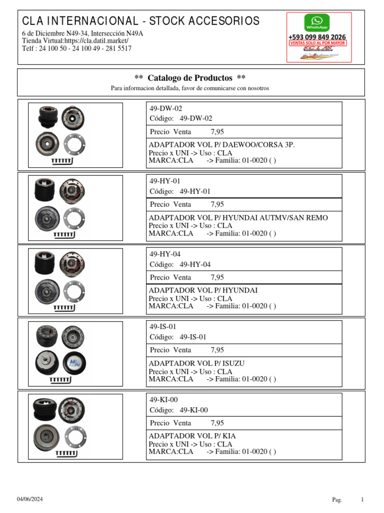 CATALOGO-ACC-006-2024-06-04-OK | PDF | Industria automotriz | Vehículo de motor