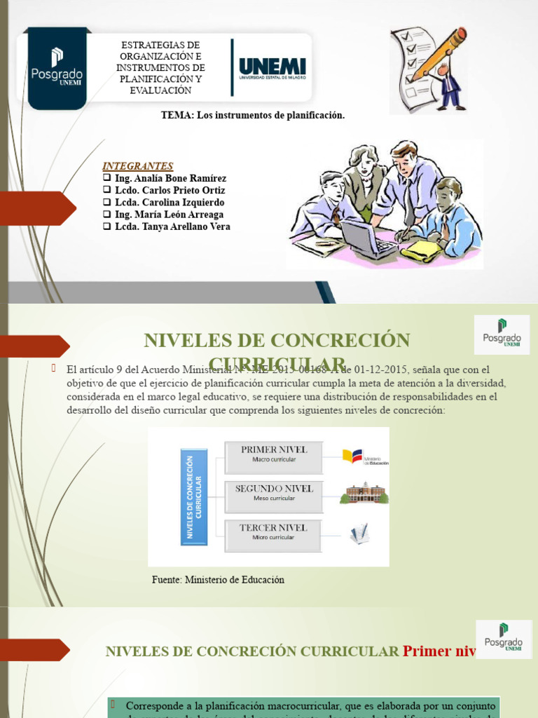 NIVELES DE CONCRECIÓN | PDF | Plan de estudios | Enseñando
