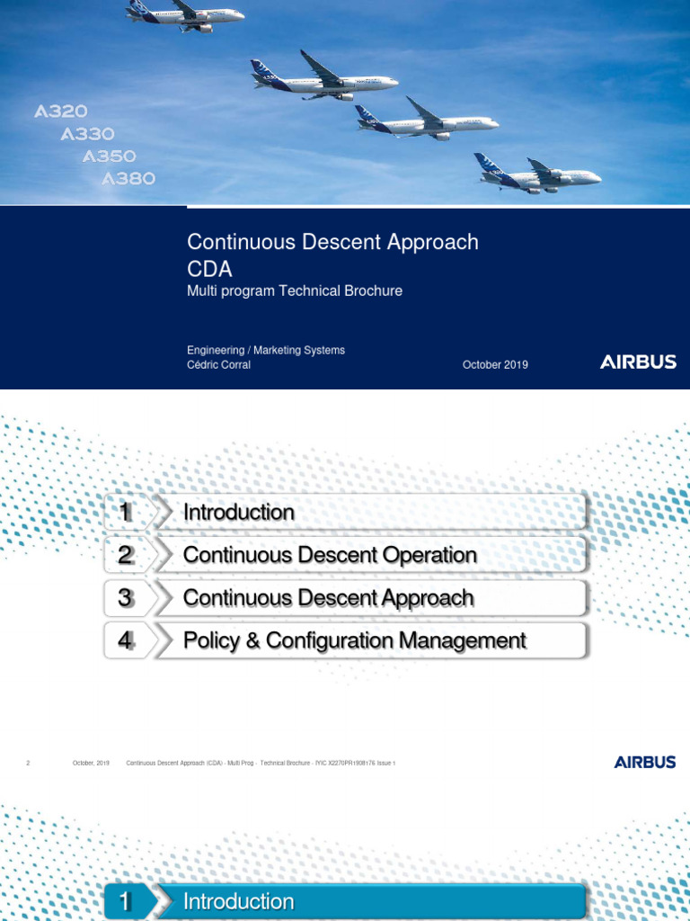 Continuous Descent Approach Overview | PDF | Aviation | Aircraft