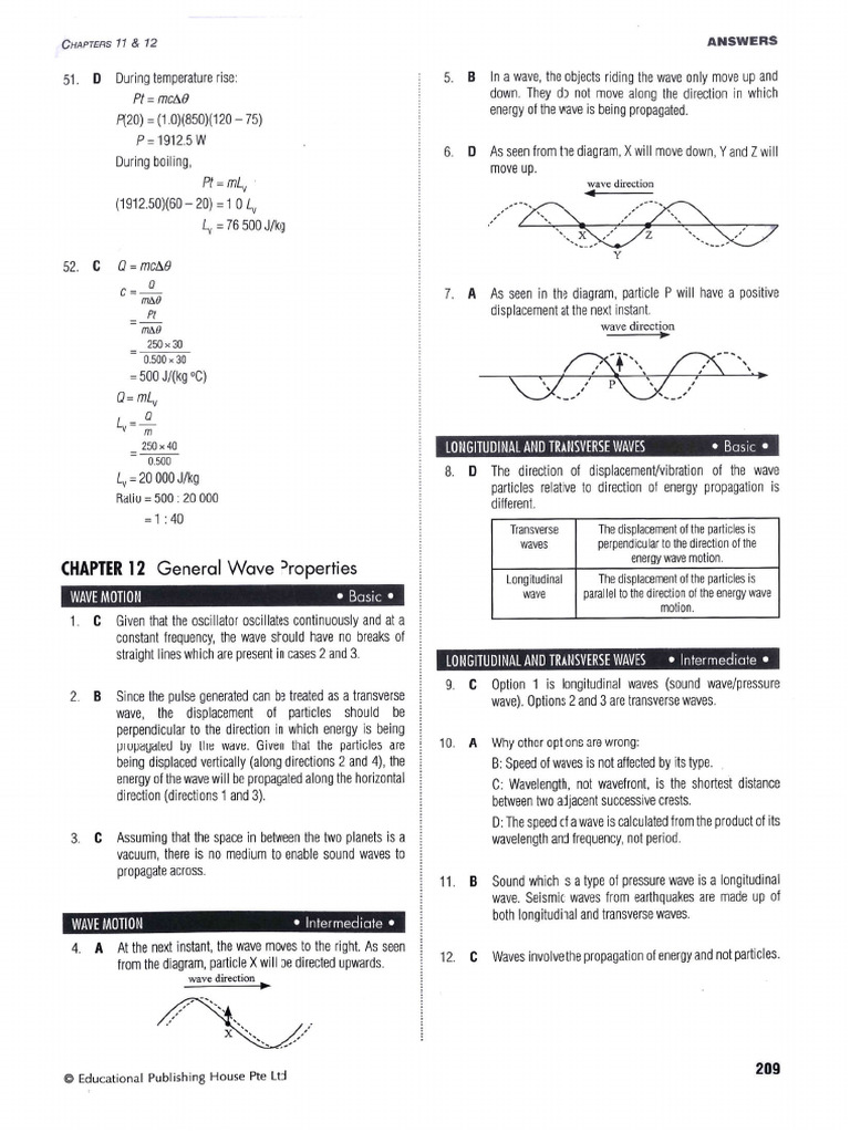 Physics 1000+ Waves Ans | PDF
