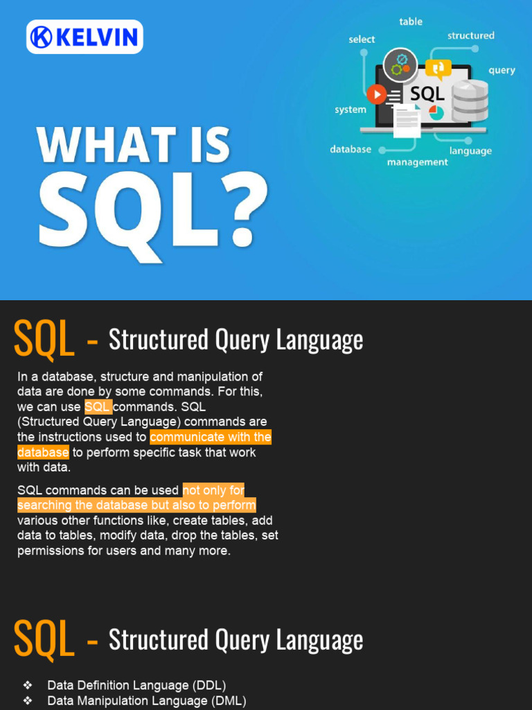 SQL | PDF | Sql | Information Technology Management