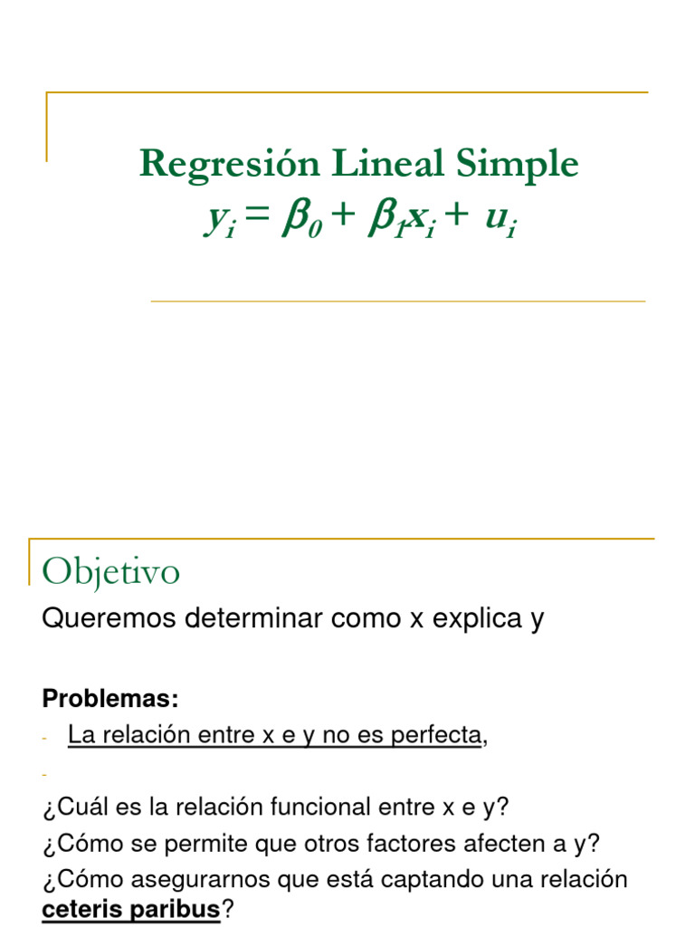 Reg Lineal Simple y Multiple | PDF | Mínimos cuadrados ordinarios | Estimador