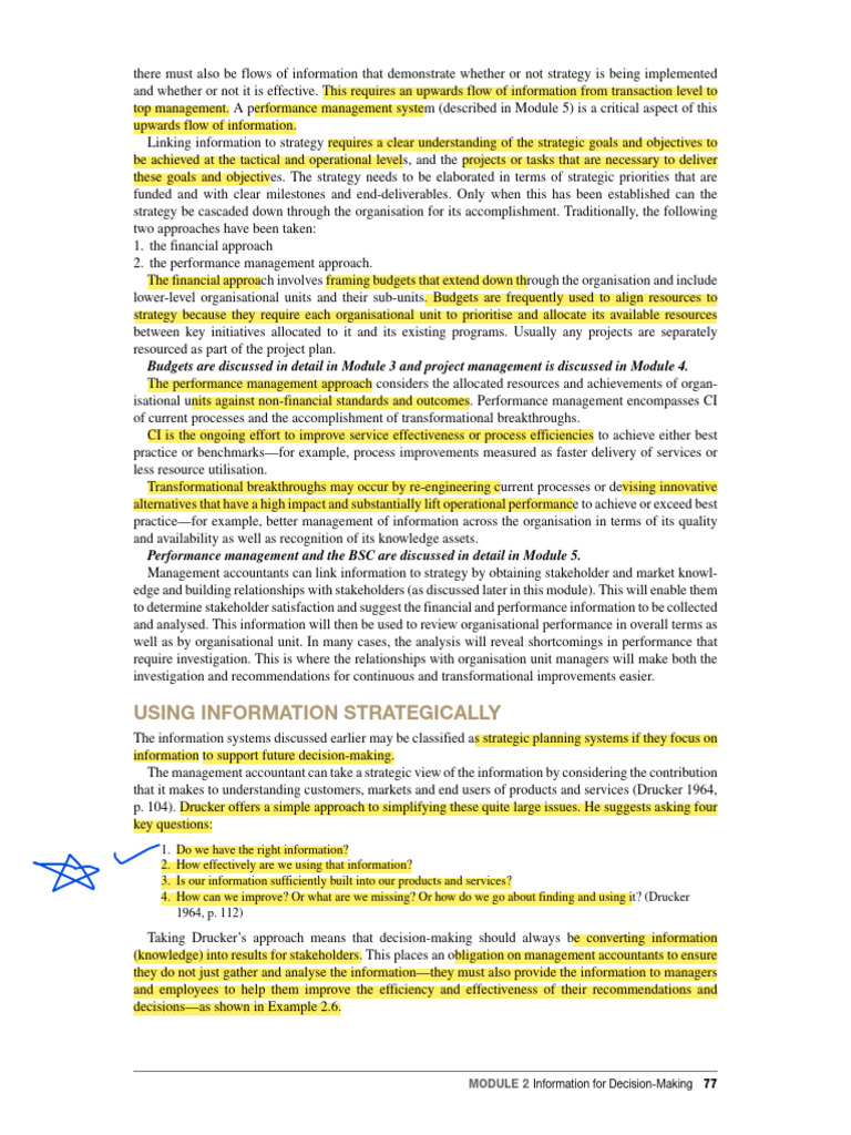 24 S1 Sma - Study - Guide Highlight 78 | PDF | Information | Management ...