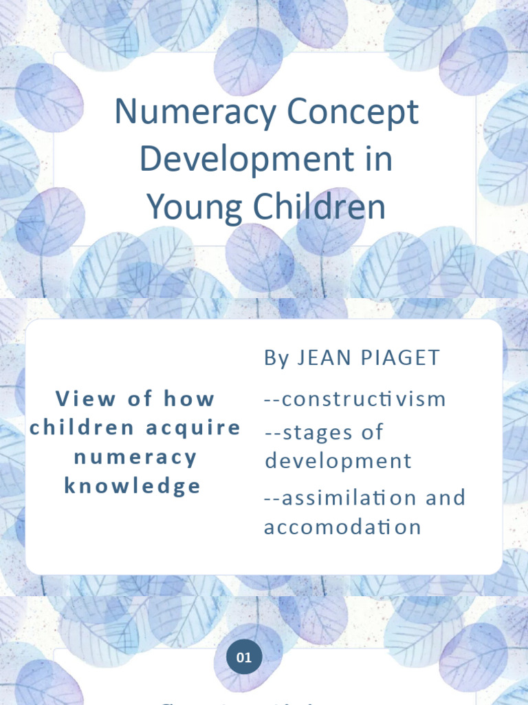 Numeracy Concept Development in Young Children by Jean Piaget | PDF
