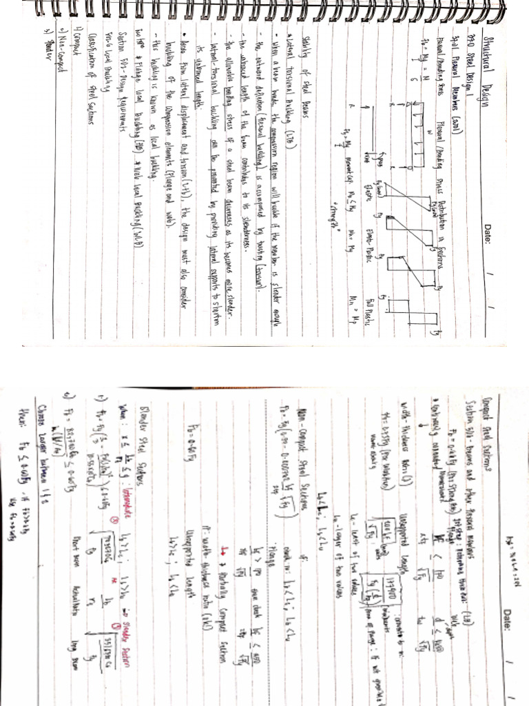 Structural Design Notes | PDF