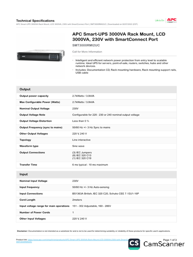 UPS Specification | PDF | Mains Electricity | Electronics