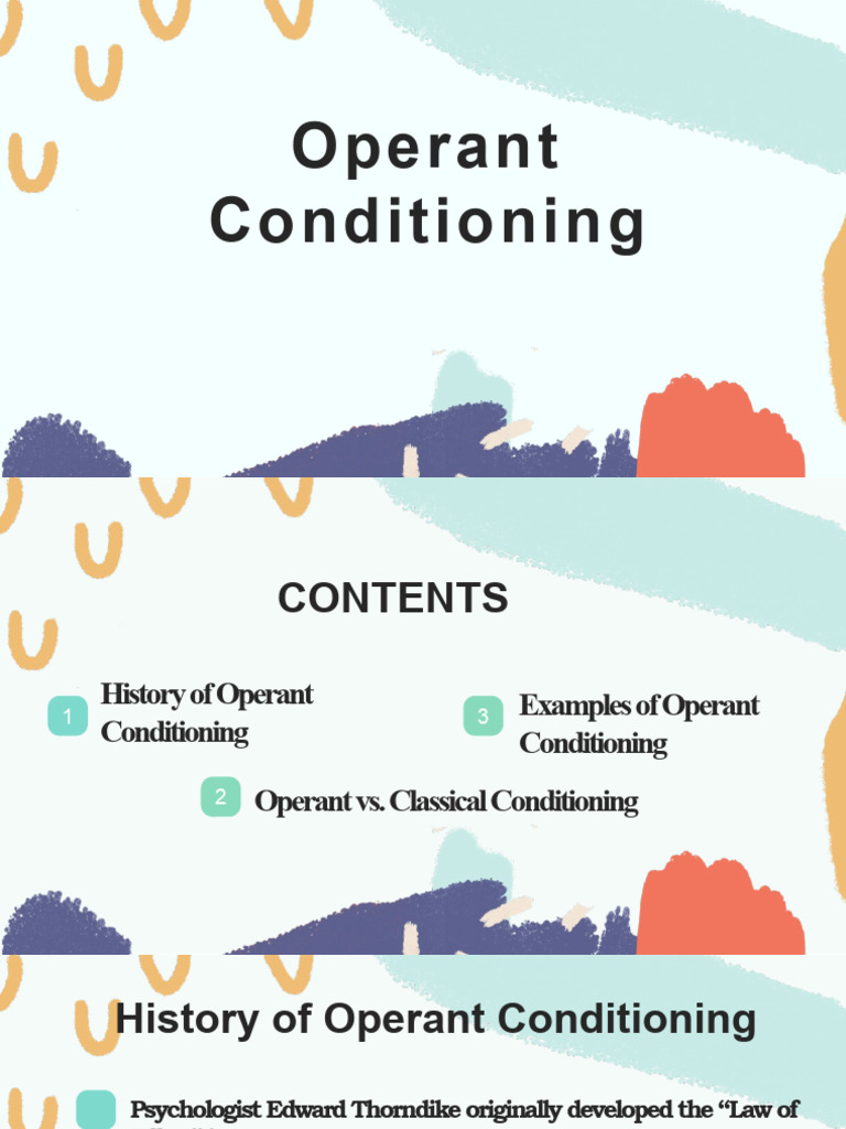 Operant Conditioning | PDF | Reinforcement | Learning