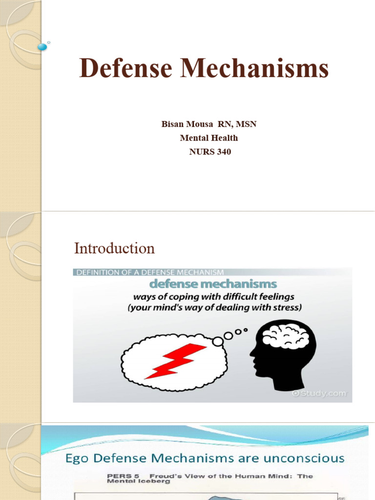 Defense Mechanisms | PDF | Anger | Feeling