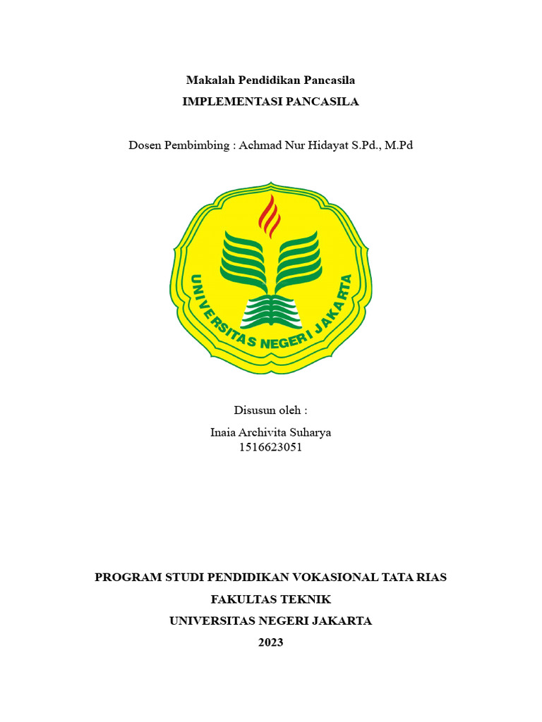 Implementasi Pancasila dalam Pemilu 2024 | PDF