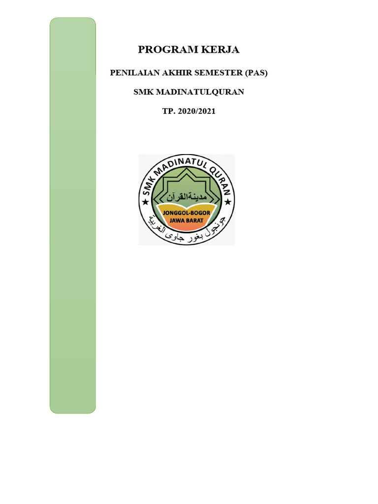 PROGRAM KERJA | PDF