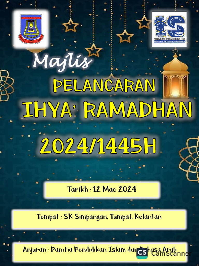 Majlis Pelancaran Ihya Ramadhan | PDF