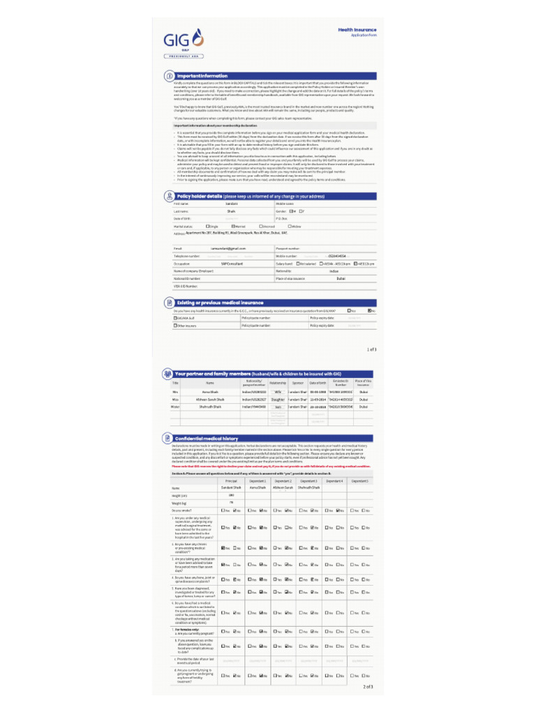 sample insurance | PDF