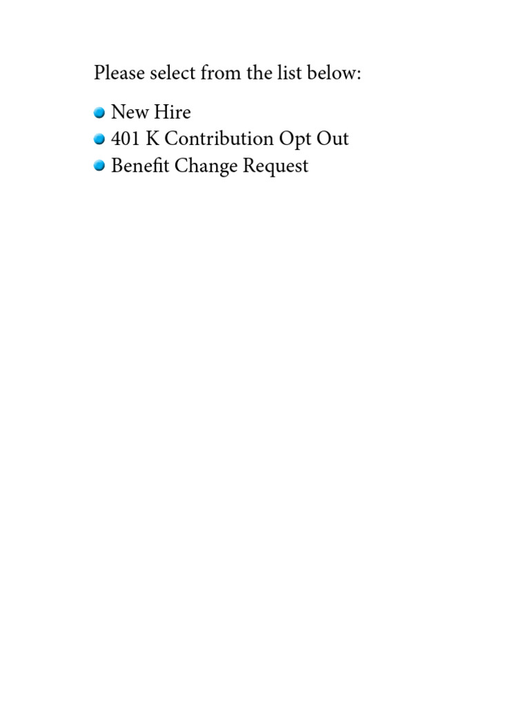 401K Contribution Opt-Out Request Form | PDF