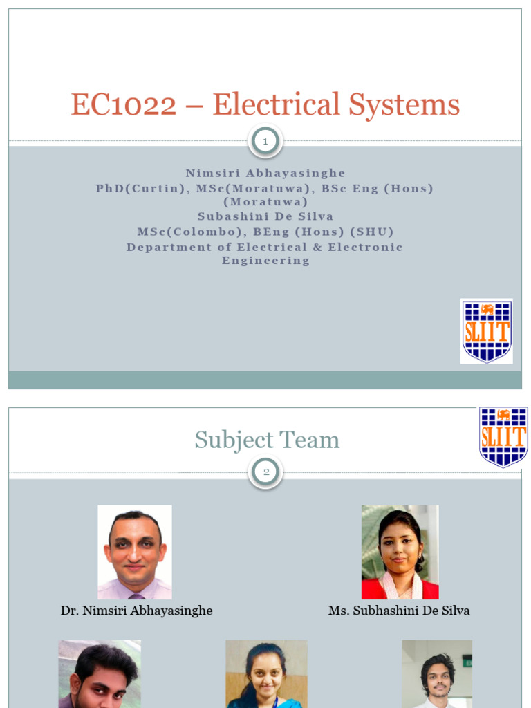 Lecture 1 - 2021 Late | Download Free PDF | Resistor | Electrical Network
