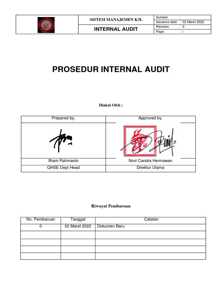 PROSEDUR Internal Audit | PDF