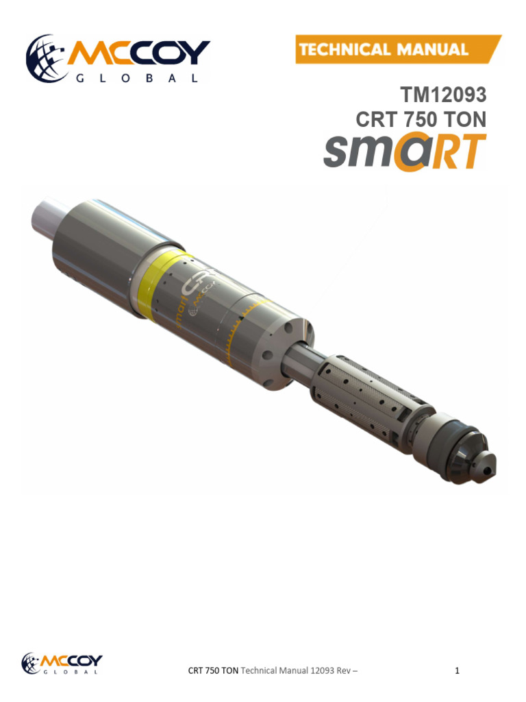 CRT - 750T - MANUAL - Rev - Final | PDF | Casing (Borehole) | Pump