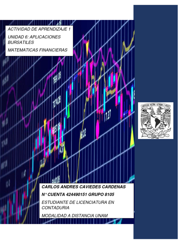Actividad1 Unidad6 Matematicas Financieras | PDF | Bonos (Finanzas) | Bolsa
