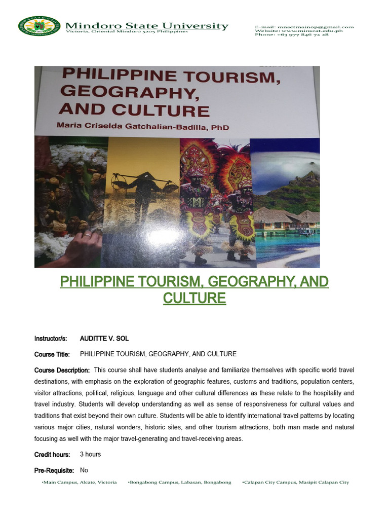 Module 11zamboanga Peninsula Philippine Tourism Geography and Culture ...