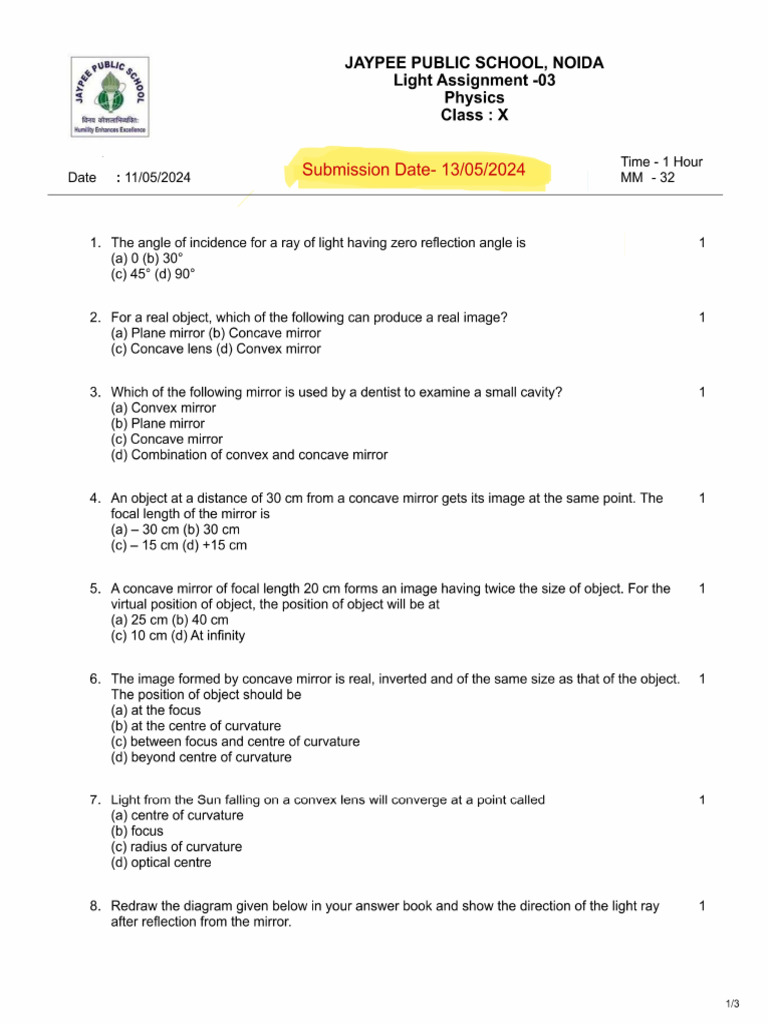 Light Assignment 3 | PDF